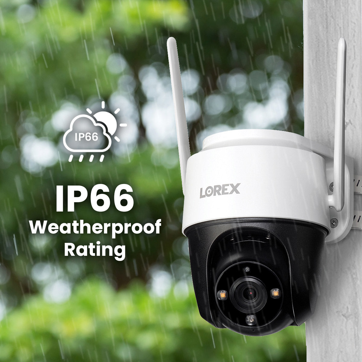 Lorex Wireless Fusion - 4K+ NVR with 2K Wired Doorbell, Outdoor Pan-Ti
