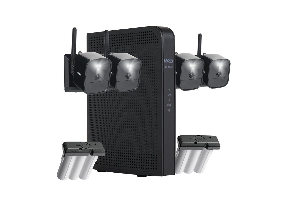 Lorex 4K NVR System with 4 Battery-Operated Cameras – Lorex Corporation US