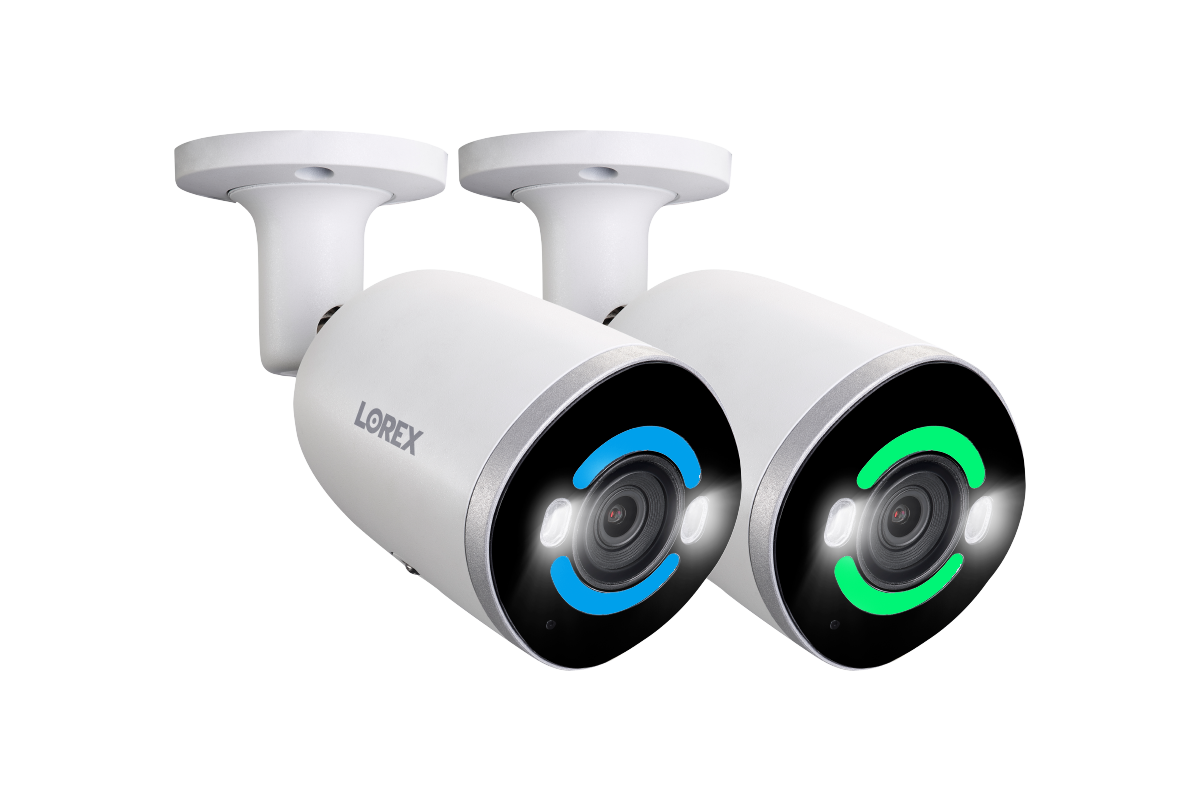 Lorex H15 4K Smart Security Lighting Deterrence Bullet AI PoE IP Wired