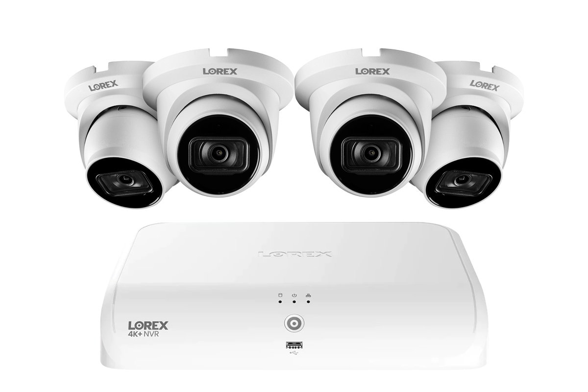 Lorex 4K Fusion 2TB Wired NVR System with Six 4K IP Dome Cameras ...