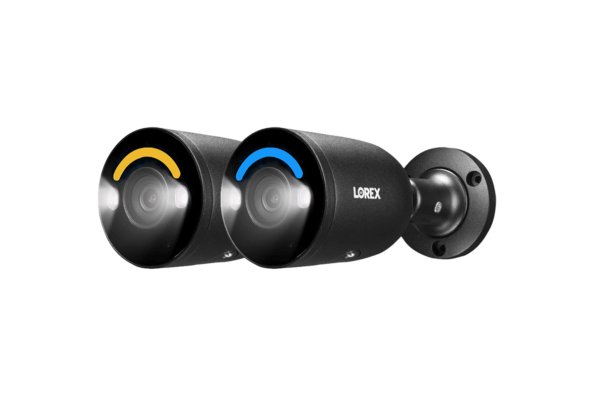 Lorex 4K IP Wired Bullet Security Camera with Smart Security Lighting