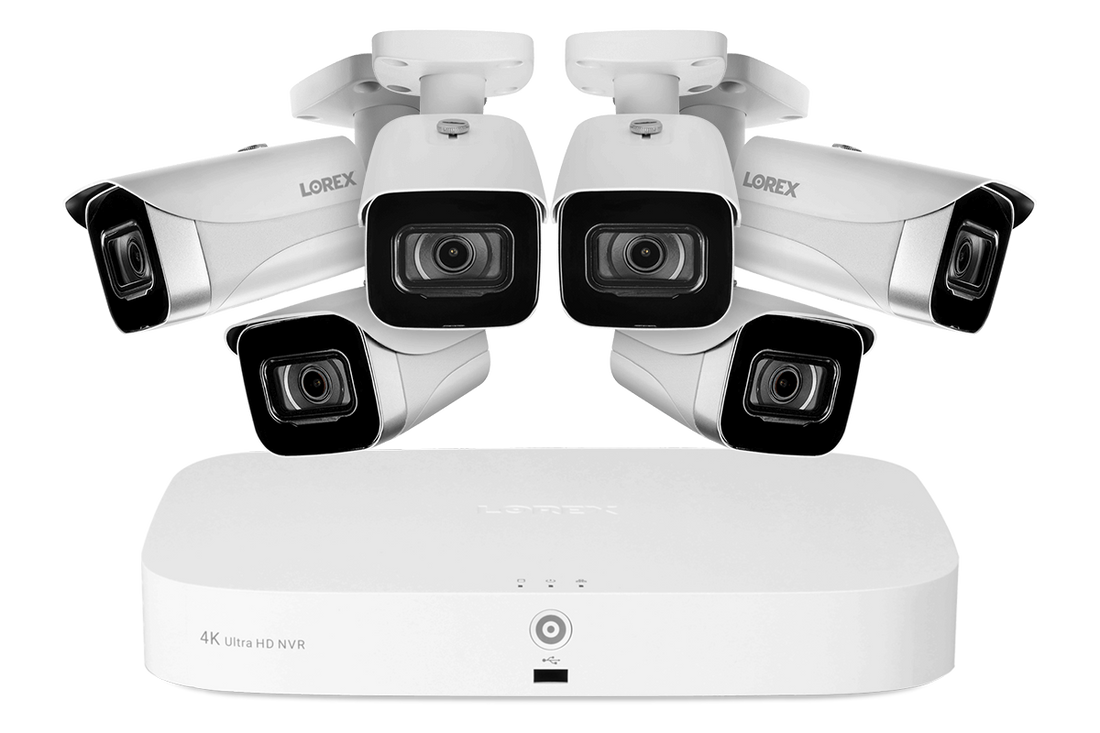 Lorex 4K (8 Camera Capable) Fusion NVR System with IP Bullet Cameras ...