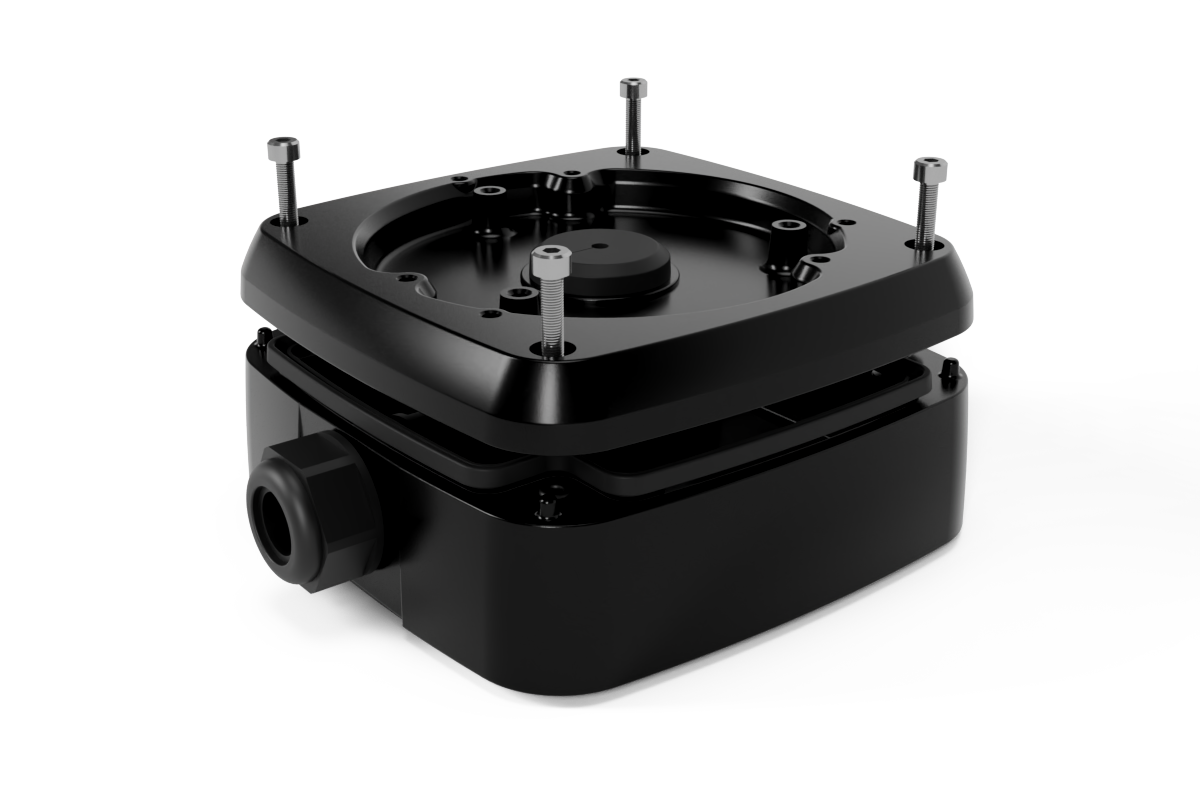 Outdoor Square Junction Box with Cable Gland for Turret and Dome Camer