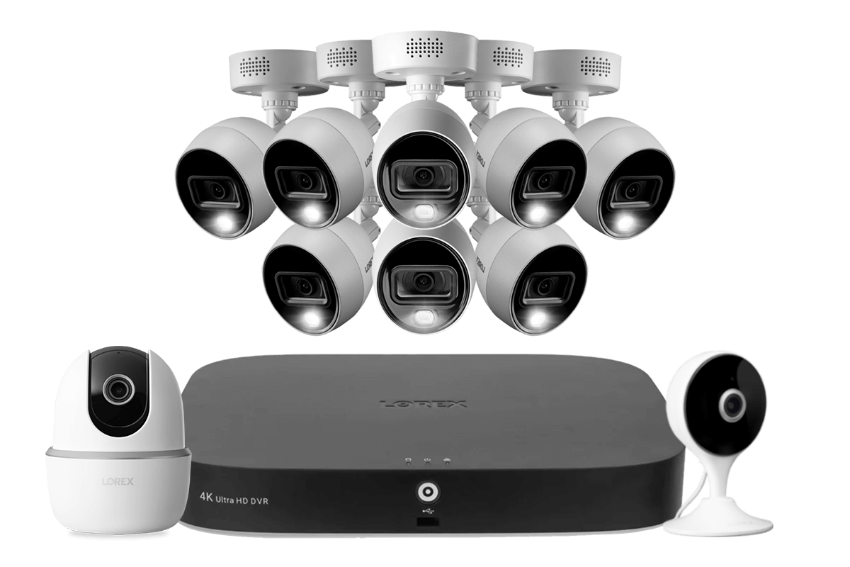 Lorex Fusion 4K 20-Channel (16 Wired and 4 Wi-Fi) 2TB DVR System with ...