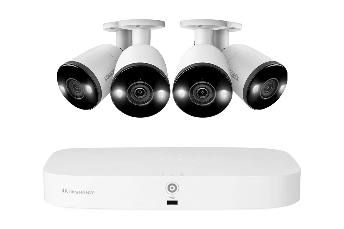4K NVR Security System with Smart Deterrence Cameras, Fusion ...