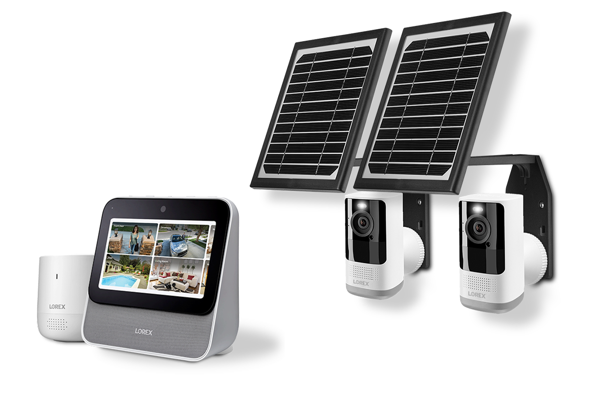 Lorex Smart Home Security Center with Two 2K Battery Operated-Cameras ...
