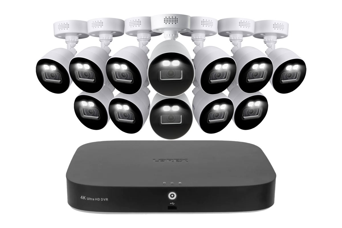 Lorex 4K 20 Camera Capable (16 Wired and 4 Wi-Fi) 2TB Wired DVR System