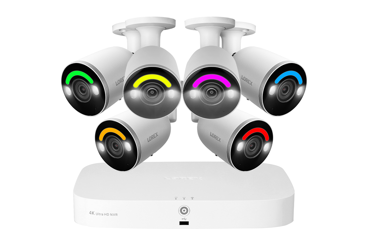 Smart Security Lighting 4K NVR Wired System