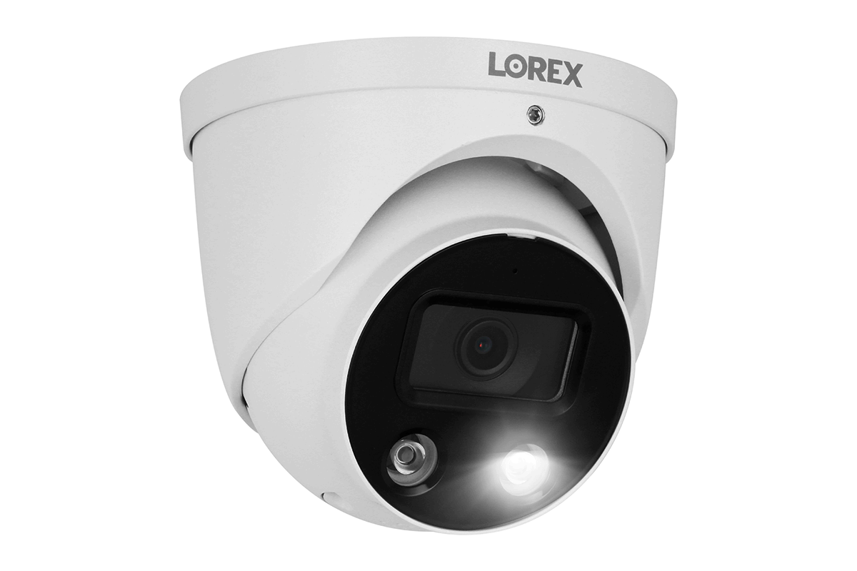 Lorex 4K IP Wired Dome Security Camera with Smart Deterrence and Smart