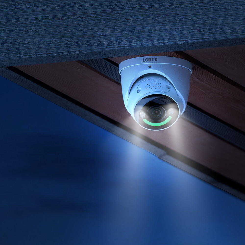 Lorex 4K+ Ultra HD 12MP Smart Security Lighting Deterrence Dome AI PoE