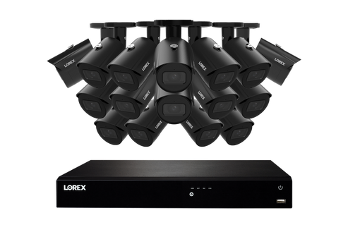 Lorex Fusion Series 4K 16 Camera Capable (Wired or Fusion Wi-Fi) 4TB W