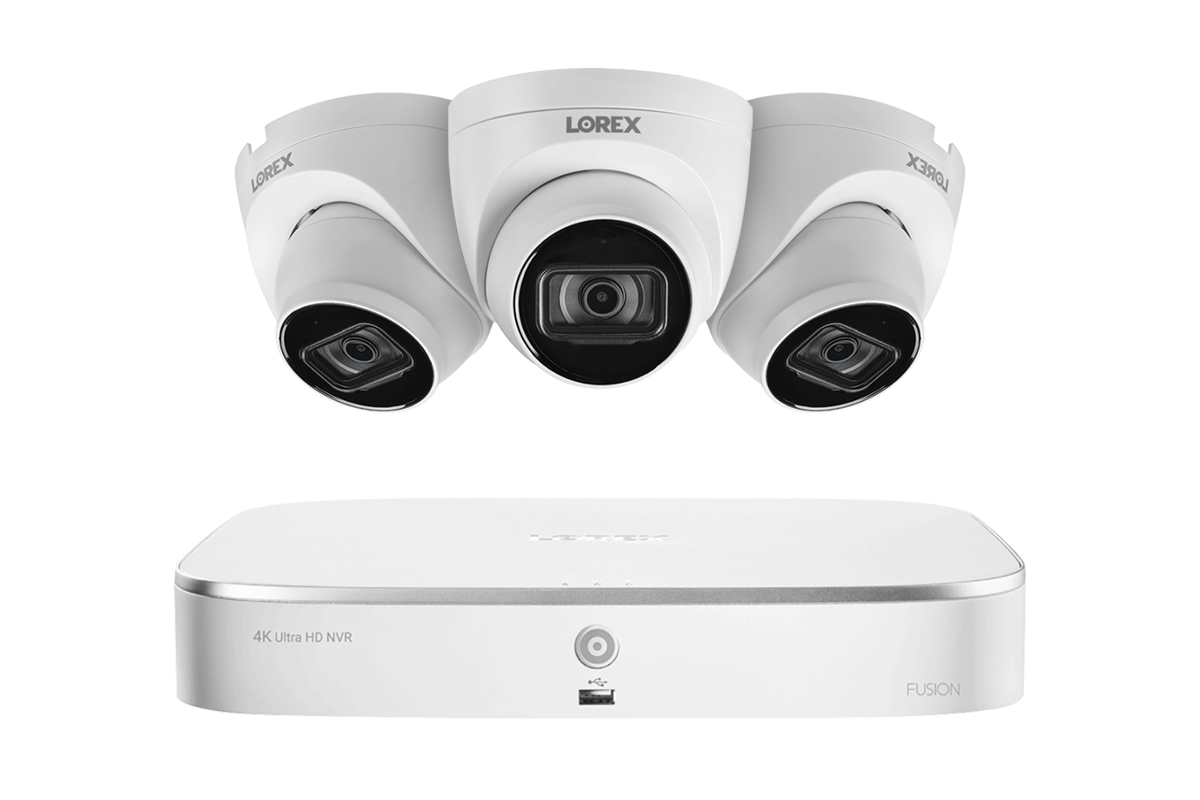 Lorex Fusion 4K 16-Channel (8 Wired + 8 Wi-Fi) 2TB NVR System with 3 D