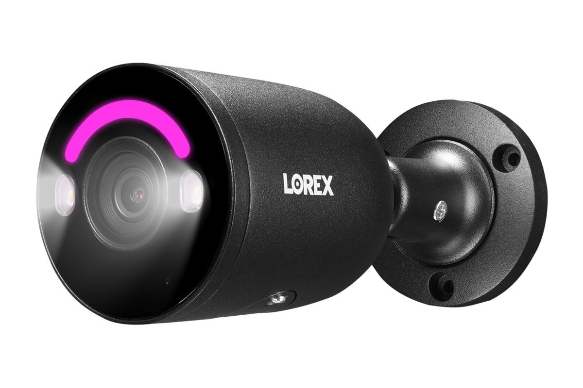 Lorex 4K IP Wired Bullet Security Camera with Smart Security Lighting