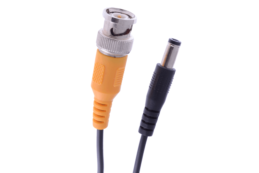 BNC RCA Power extension cable for cctv cameras, 60ft