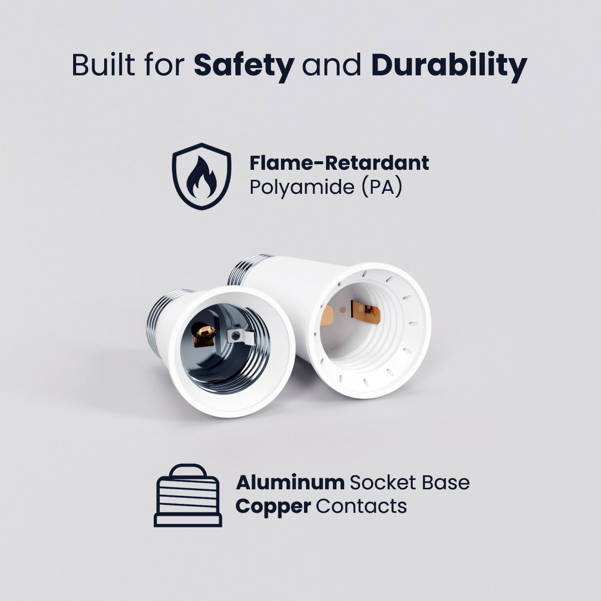 Medium Base Lightbulb Socket Extender (compatible with SL300 Smart Lig