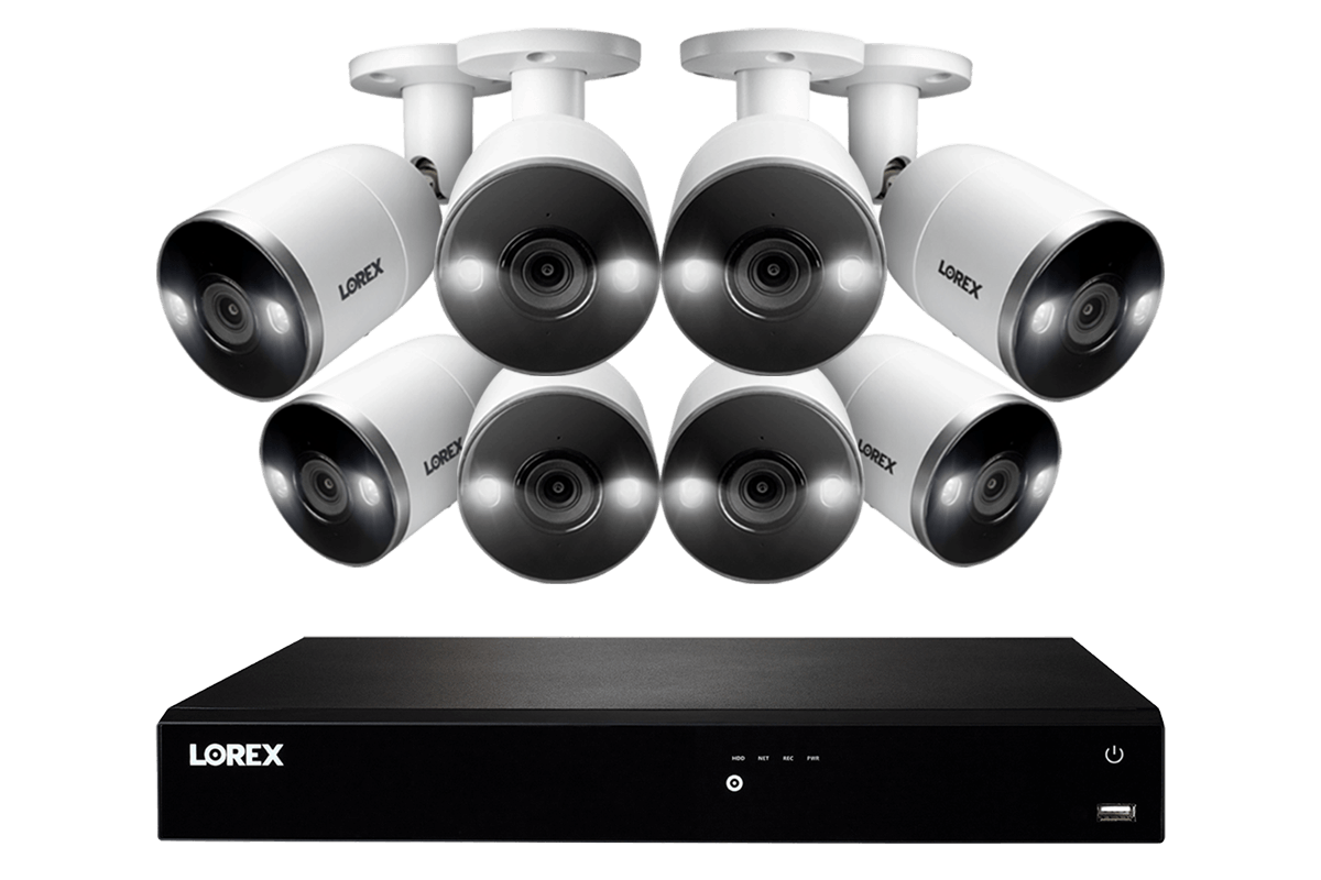 4K Ultra HD IP NVR Security Camera System with 8 IP Cameras – Lorex ...