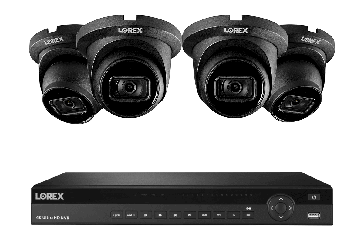Lorex 4K (16 Camera Capable) 4TB Wired NVR System with Nocturnal 3 Sma