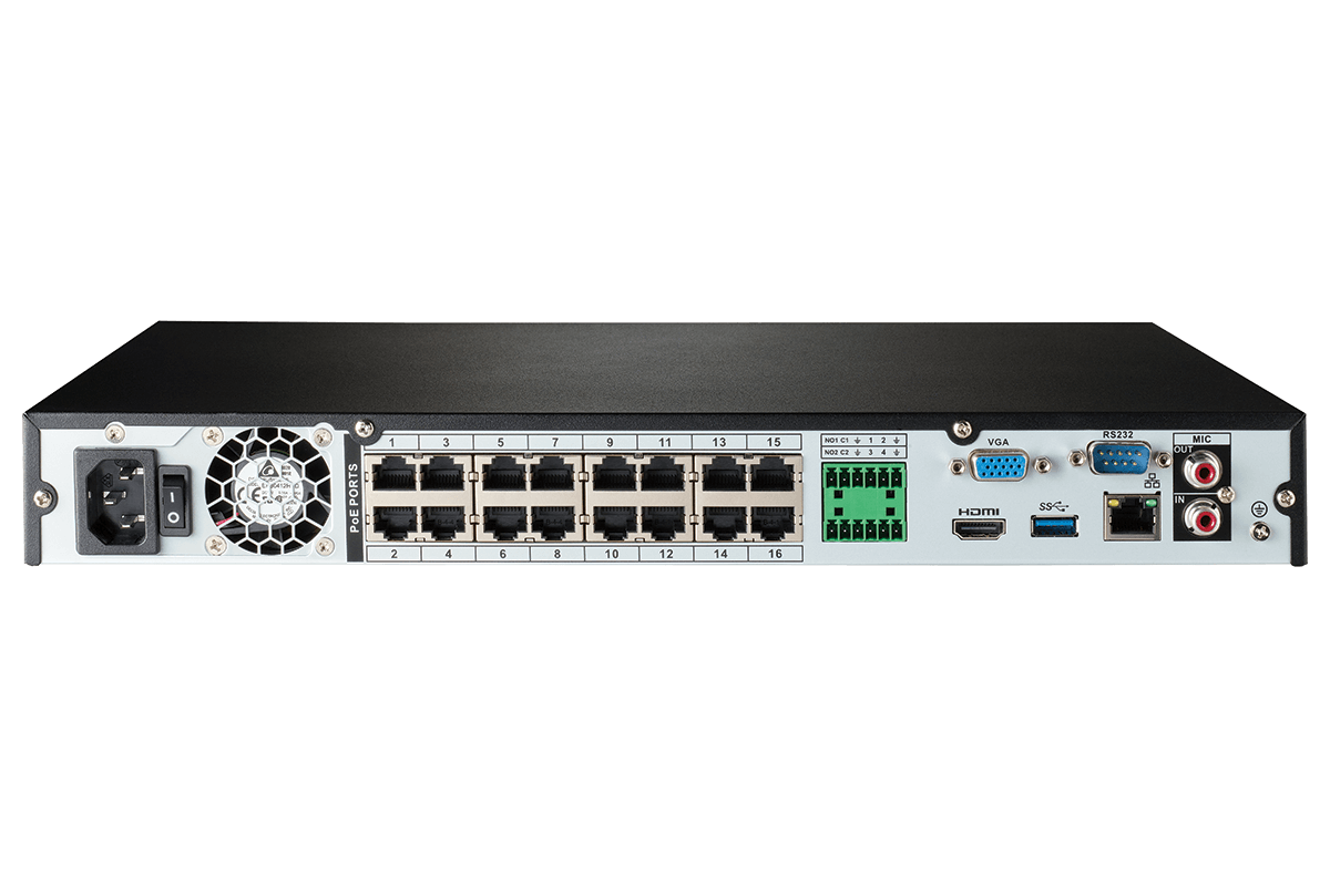 4K Ultra HD IP NVR Security Camera System with 9 IP Cameras