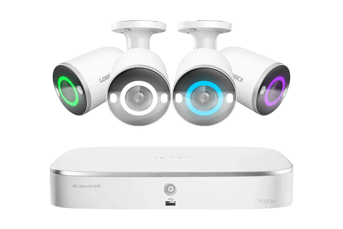 Lorex Fusion 4K 16 Camera Capable (8 Wired and 8 Wi-Fi) 2TB Wired NVR ...