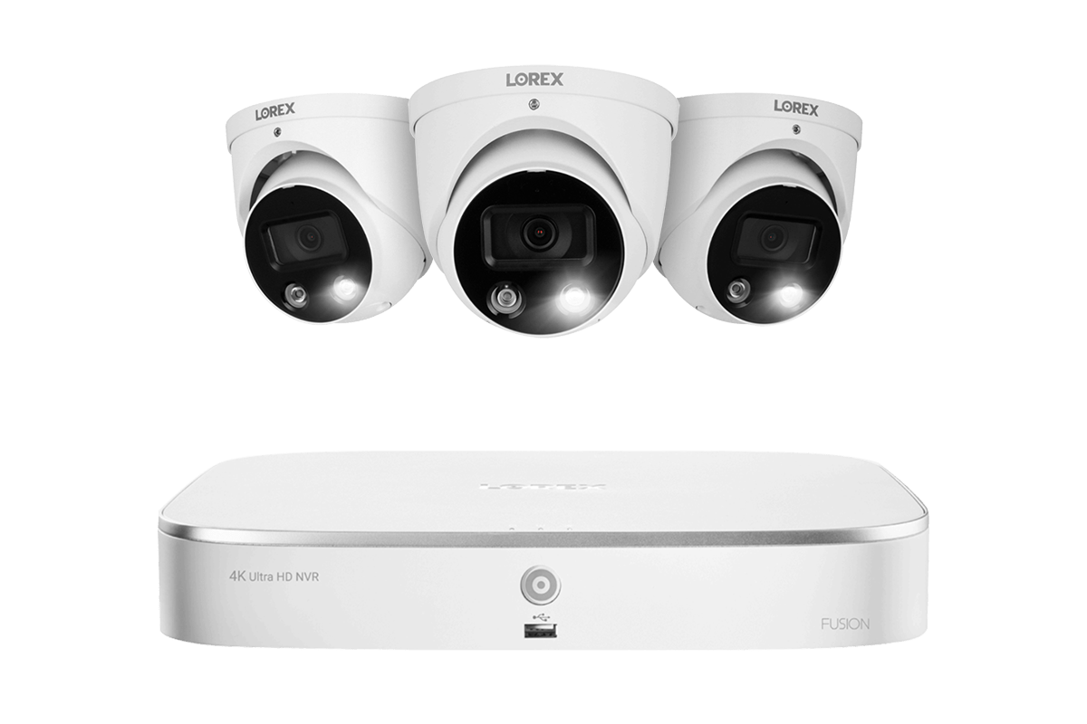 Lorex Fusion 4K 16-Channel (8 Wired + 8 Wi-Fi) 2TB NVR System with 3 D